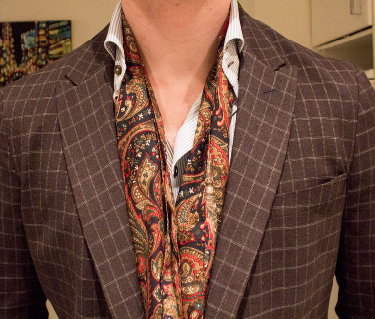 9 ways to wear a silk scarf for men - Hype & Style